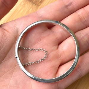 Sterling Silver Baby Bangle Bracelet, Toddler Anklet, Bangle With ...