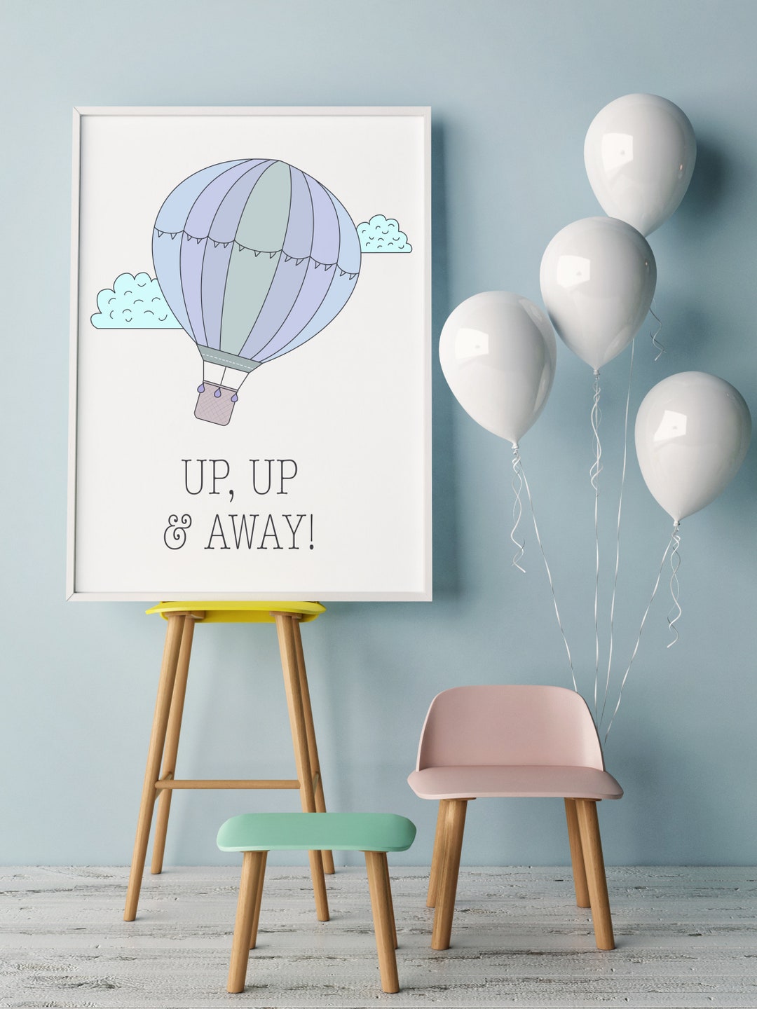 Up up and Away Nursery Print Downloadable Print Nursery - Etsy