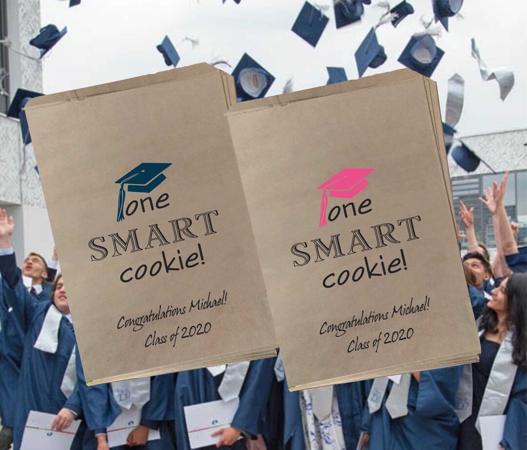 Graduation Treat Bag Graduation Favor Bags One Smart Cookie - Etsy