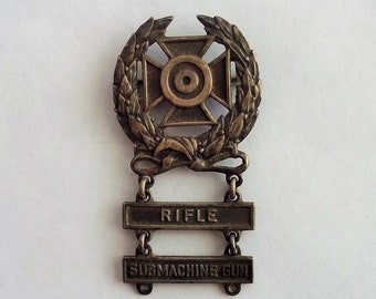 Cross Rifle Pin - Etsy
