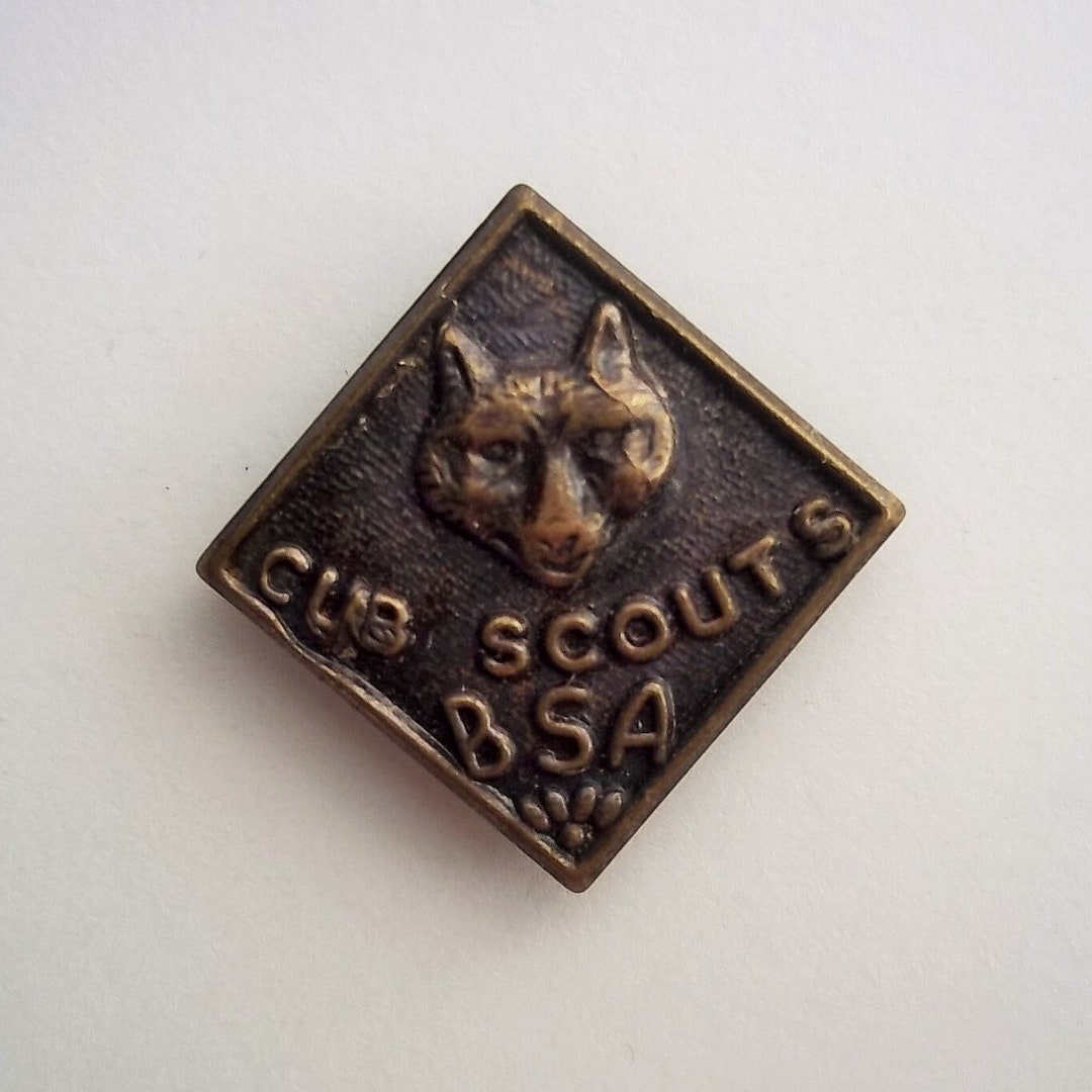 Vintage Cub Scout Pin BSA Wolf Pin Scouting Memorabilia - Etsy