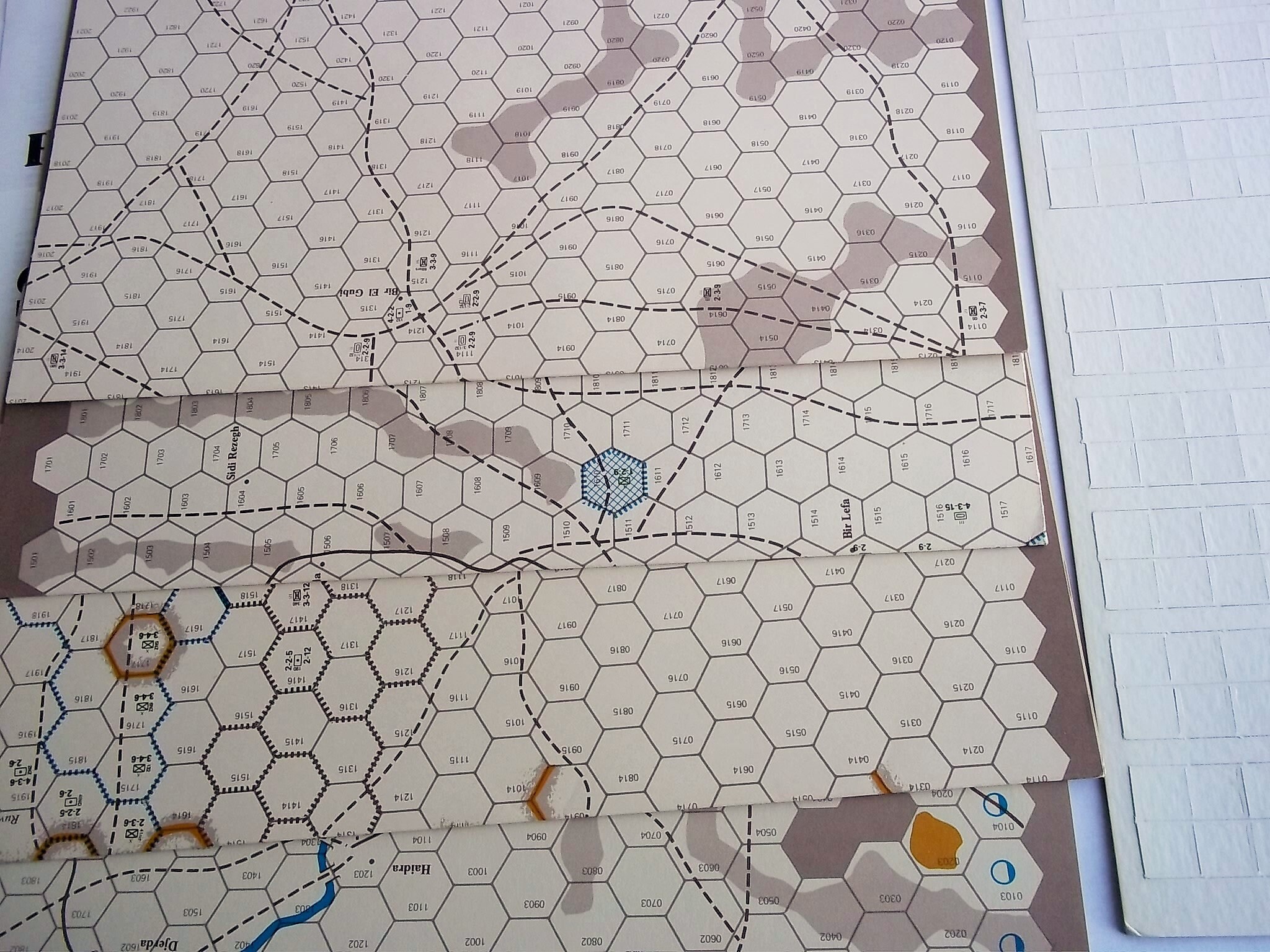 Four Battles in North Africa 1976 Board Game Ground Combat Simulation ...