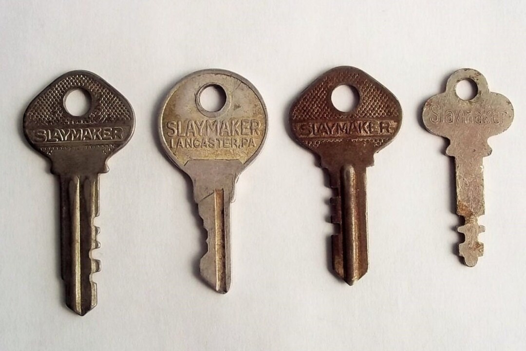 Vintage Slaymaker Keys Lot of Four Assortment All Different - Etsy