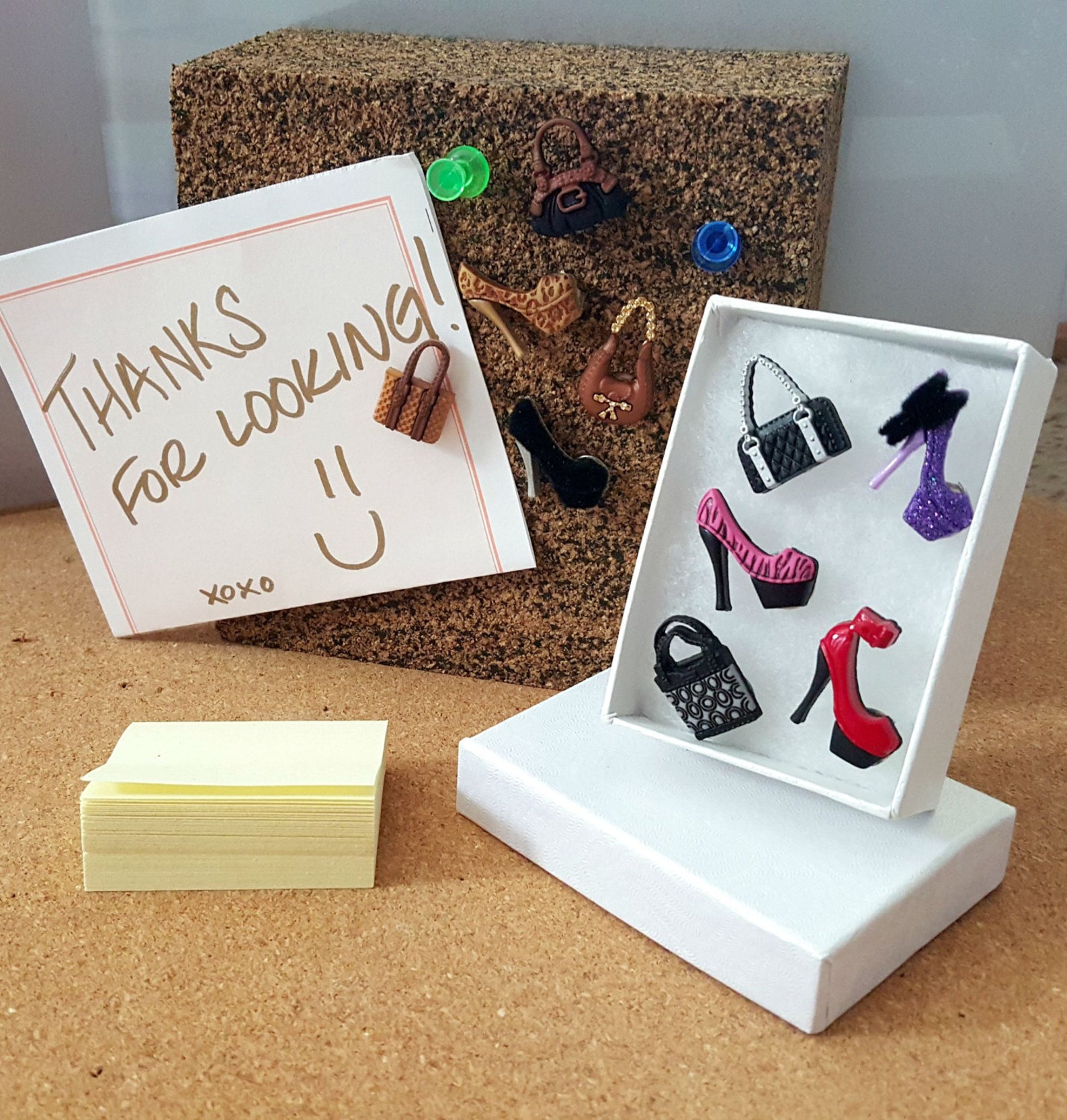 Handmade fun Tacks Thumb Tacks Heels & Bags - Etsy