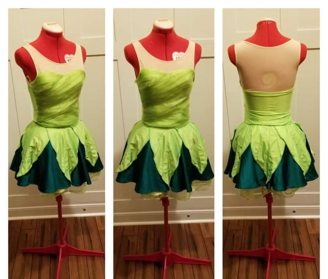 Tinker Bell Inspired Green Running Costume - Halloween, Theater ...