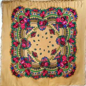 Original Traditional Ukrainian & Slavic Shawl Scarf Wrap Large ...