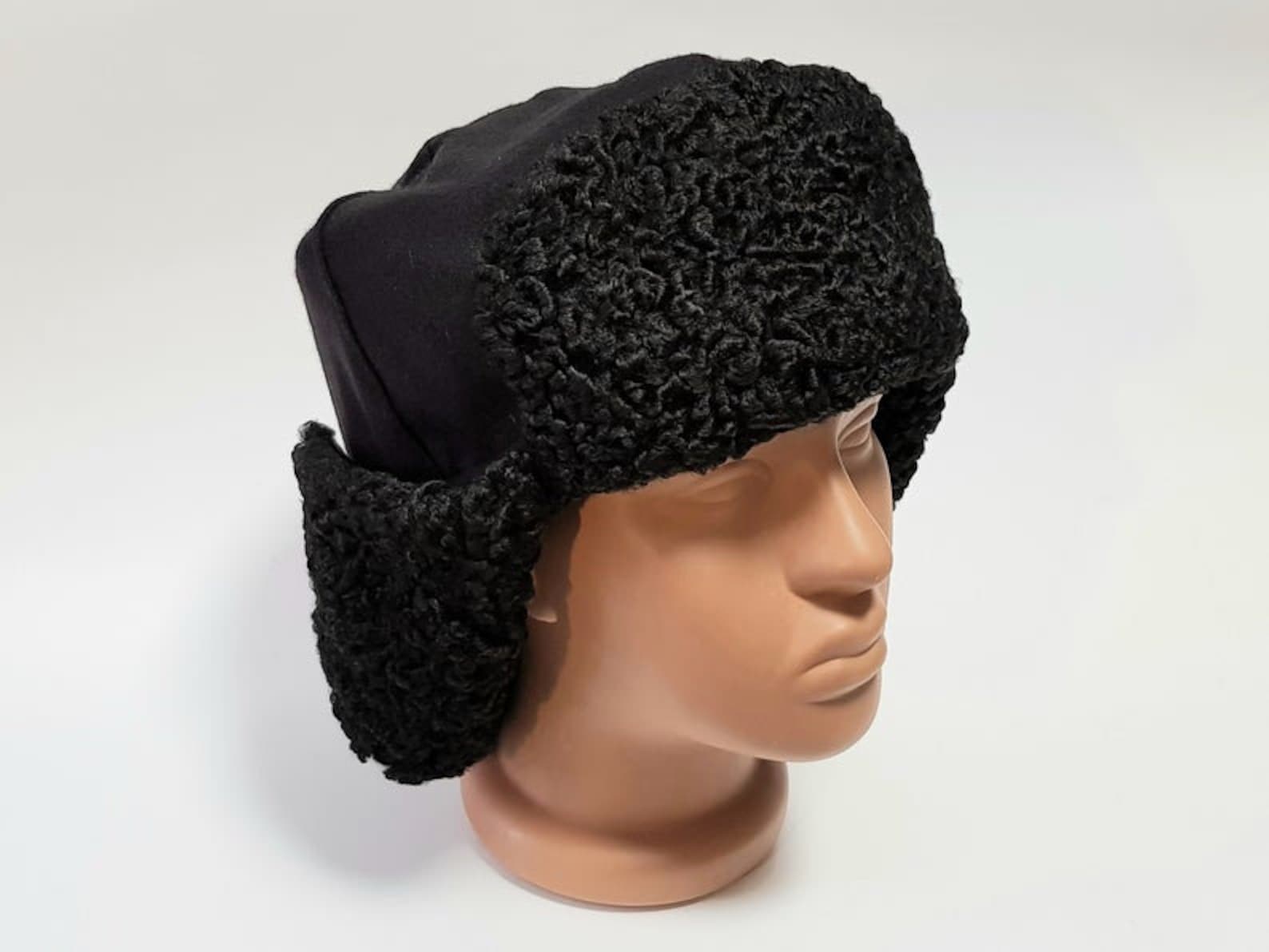 Astrakhan Karakul Winter Hat Ushanka - Etsy