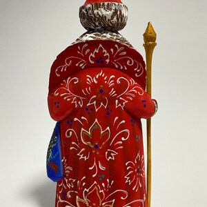 Figurine Carved Wooden Santa Ded Moroz Height 19cm / 7.6 Inch) - Etsy