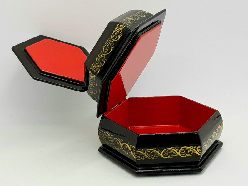 Wooden Box Palekh Painting Jewelry Box Handmade - Etsy