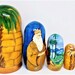 The Nativity of Jesus Nesting Dolls Painted Wooden Birth of Jesus ...