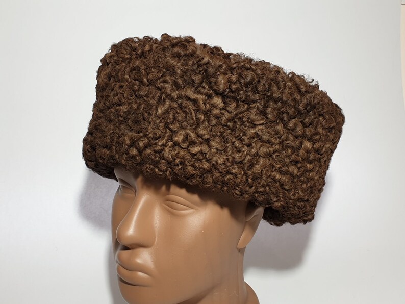 Papakh Natural Astrakhan Fur Karakul Hat Cap Army - Etsy