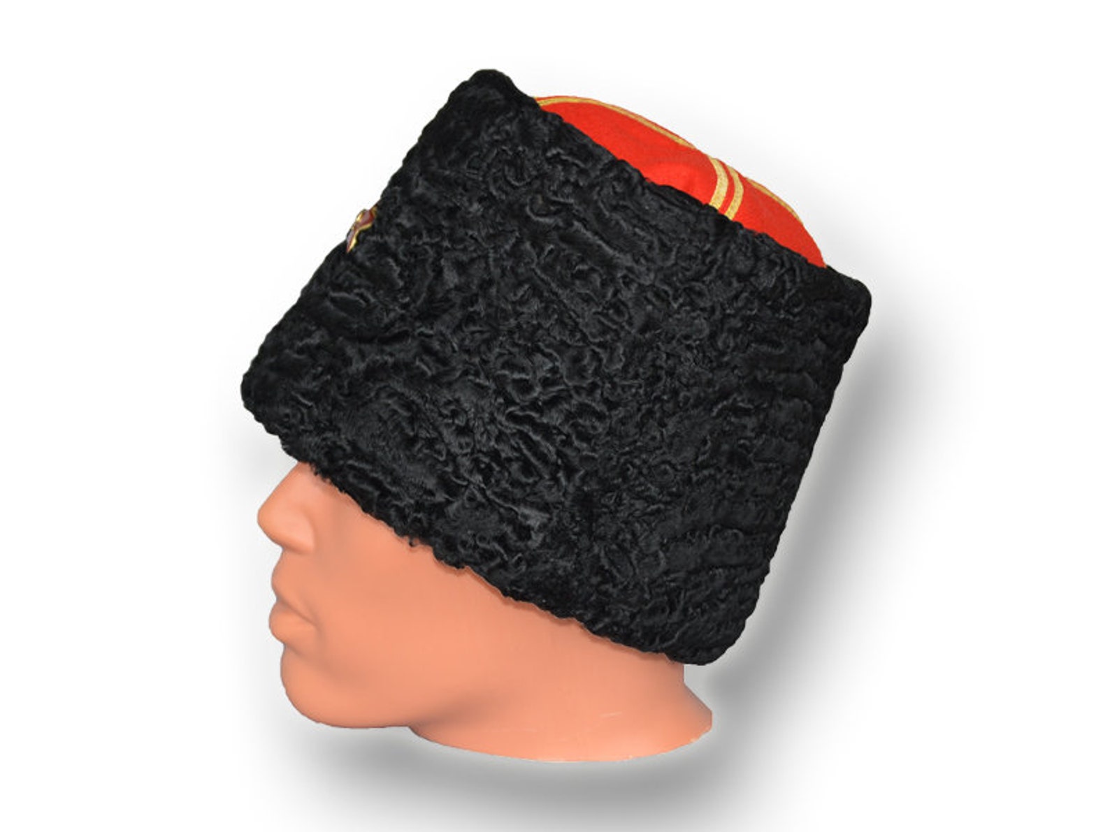 Papakh Natural Astrakhan Fur Karakul Hat Cap Army - Etsy