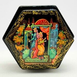 Wooden Box Palekh Painting Jewelry Box Handmade - Etsy
