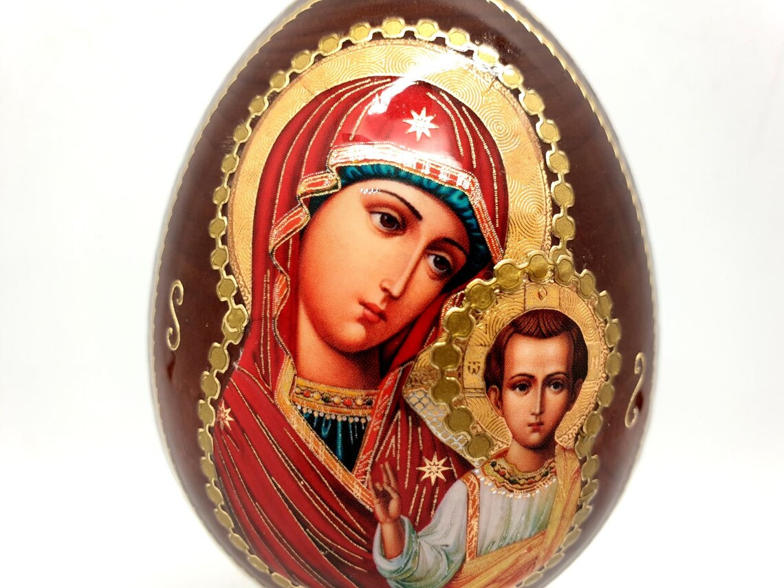 Religious Easter Wooden Egg Bible Home Decor Height 15cm' - Etsy