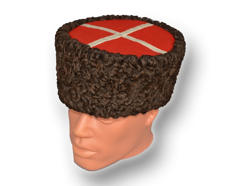 Autentic KUBANKA Natural Astrakhan Fur Karakul Hat Cap Army | Etsy