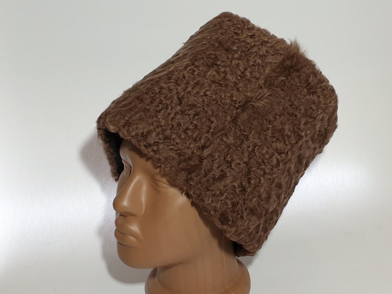 Papakh Natural Astrakhan Fur Karakul Hat Cap Army Height - Etsy