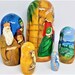 The Nativity of Jesus Nesting Dolls Painted Wooden Birth of Jesus ...