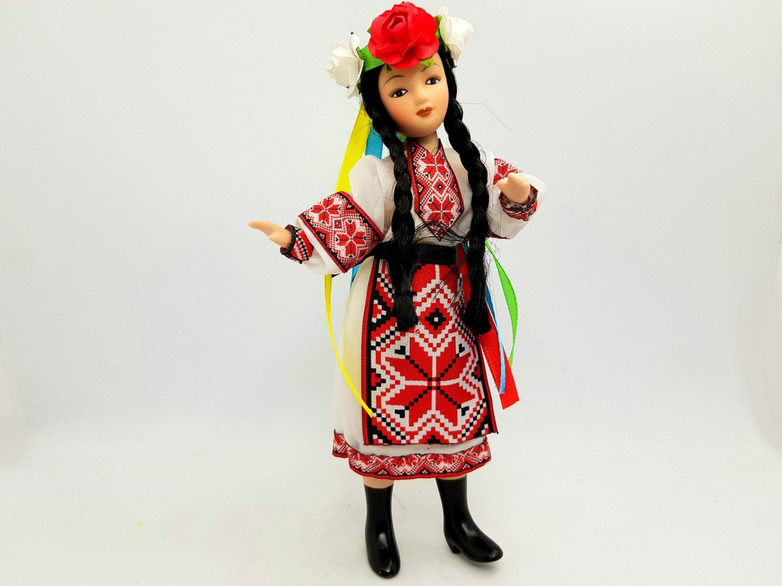 Ceramic Doll Folk Figurine Ukraine Handmade - Etsy