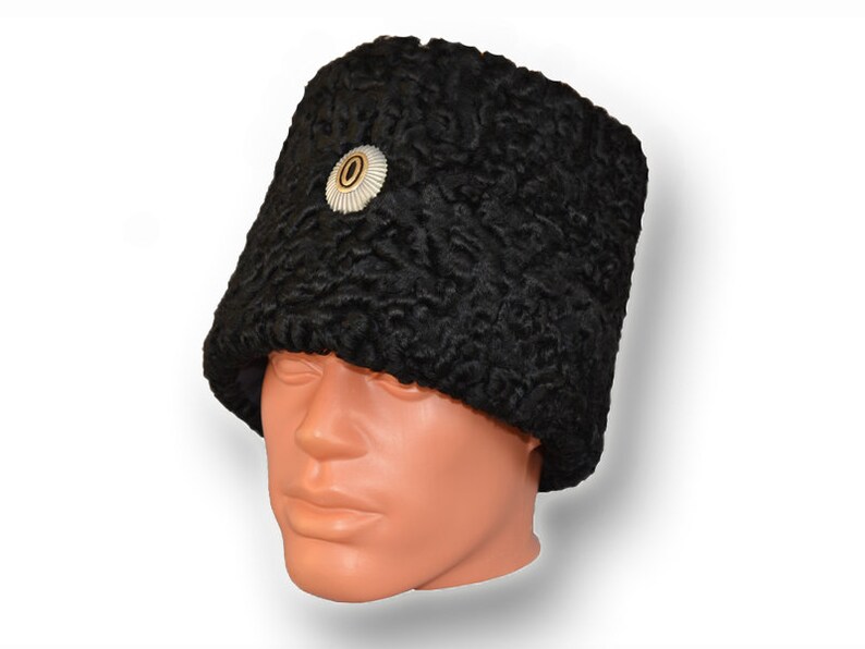 Papakh Natural Astrakhan Fur Karakul Hat Cap Army Height - Etsy