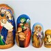 The Nativity of Jesus Nesting Dolls Painted Wooden Birth of Jesus ...