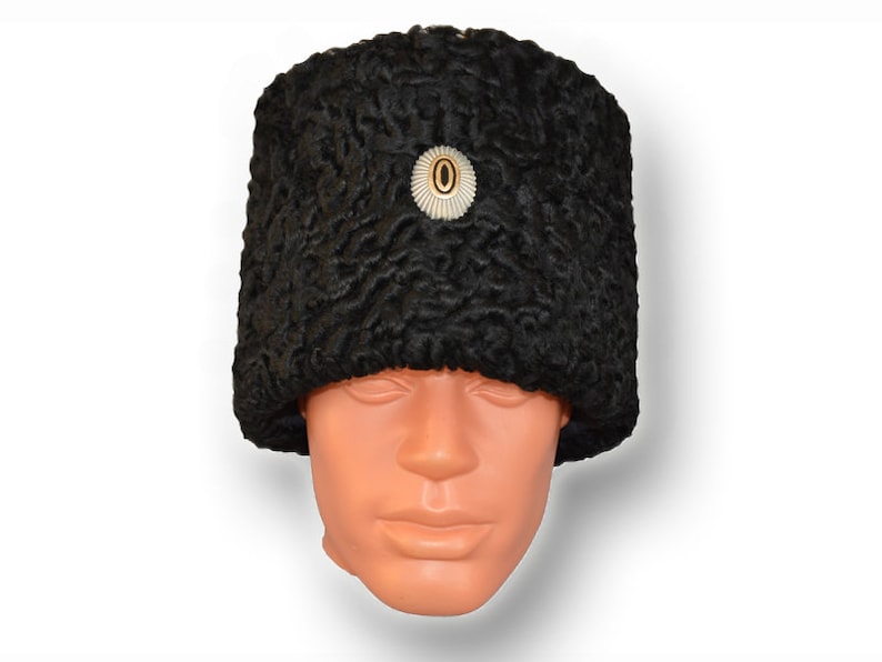 Papakh Natural Astrakhan Fur Karakul Hat Cap Army Height | Etsy