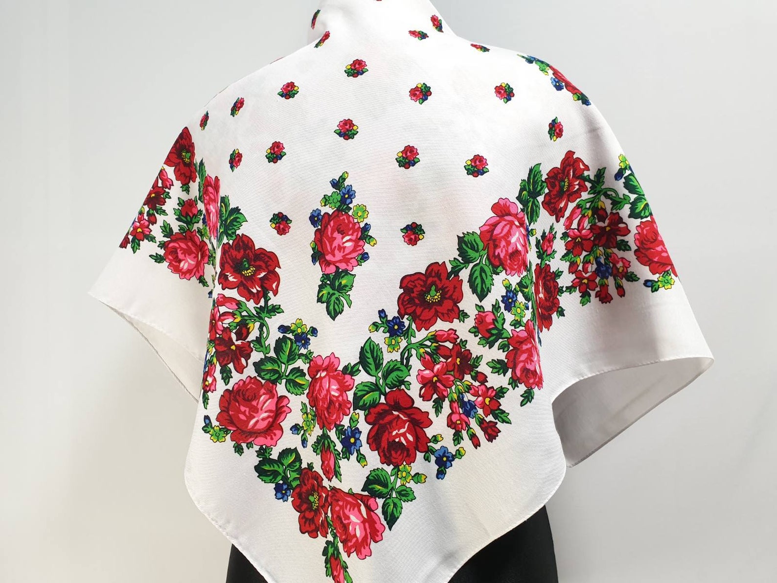 Sale Shawl Traditional Ukrainian Scarf Floral Shawl Wrap - Etsy