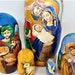 The Nativity of Jesus Nesting Dolls Painted Wooden Birth of Jesus ...
