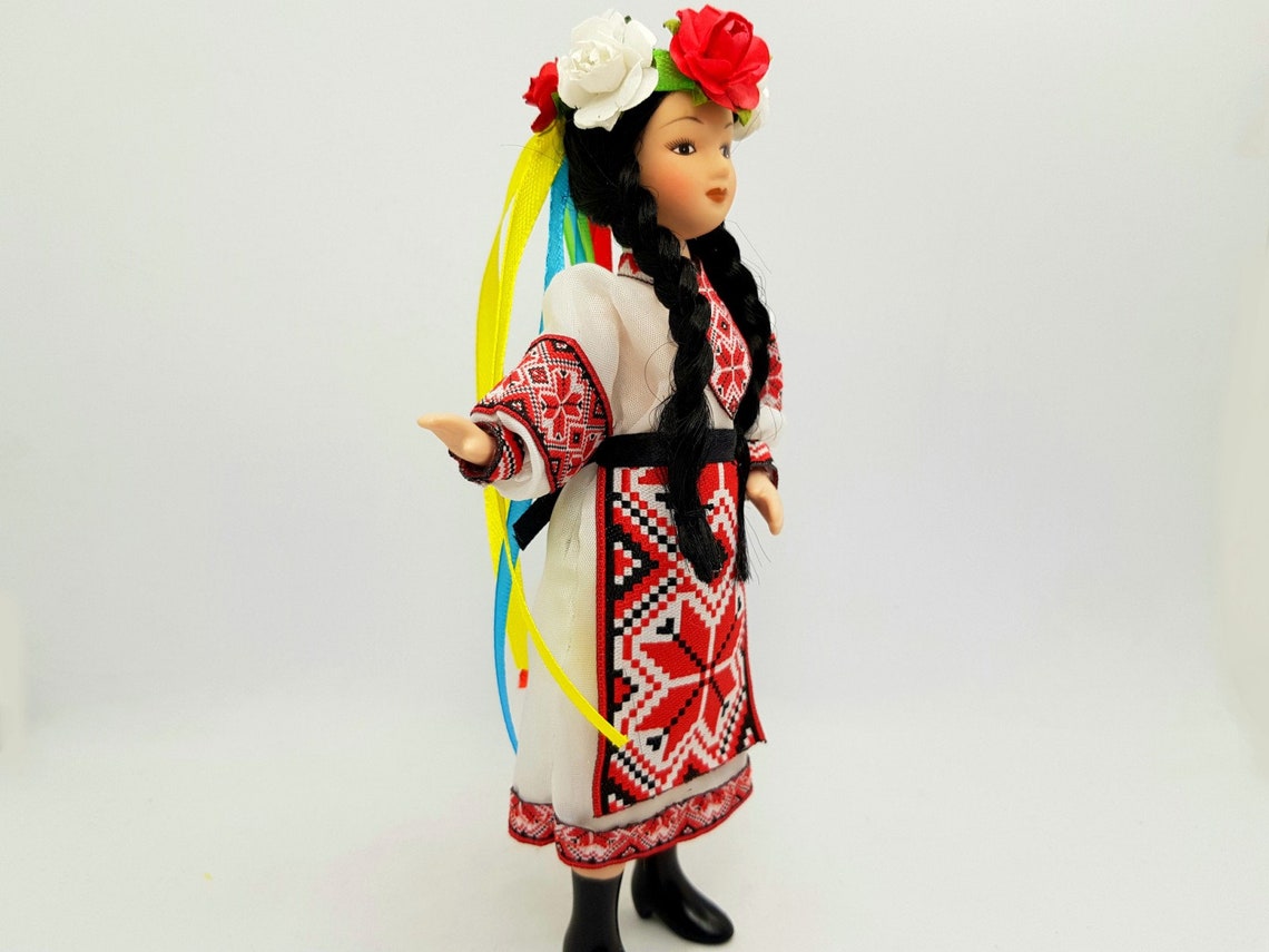 Ceramic Doll Folk Figurine Ukraine Handmade - Etsy