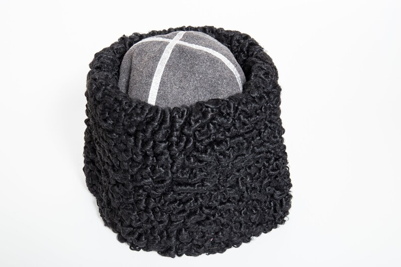 Papakh Natural Astrakhan Fur Karakul Hat Cap Army Height | Etsy