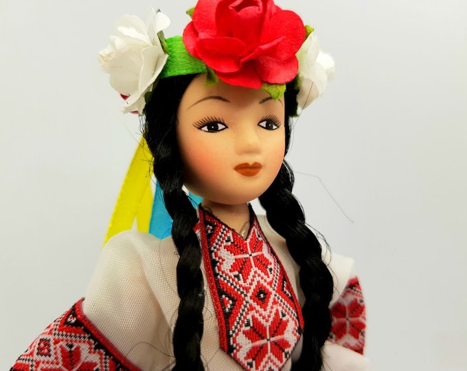 Ceramic Doll Folk Figurine Ukraine Handmade | Etsy