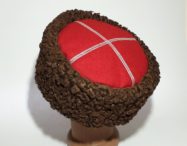 Papakh Natural Astrakhan Fur Karakul Hat Cap Army | Etsy