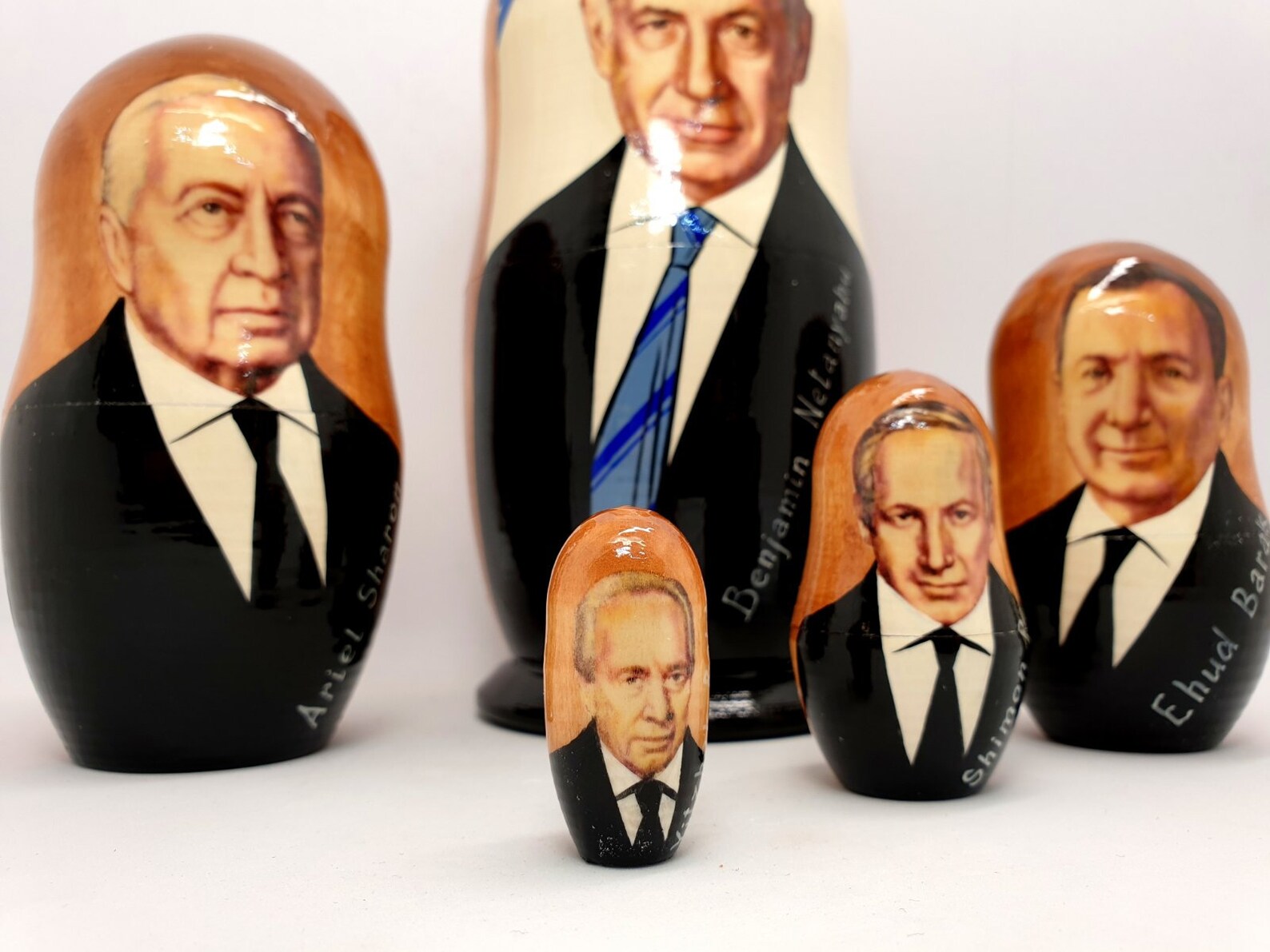 Nesting Dolls Benjamin Netanyahu Ariel Sharonl Politics Home - Etsy