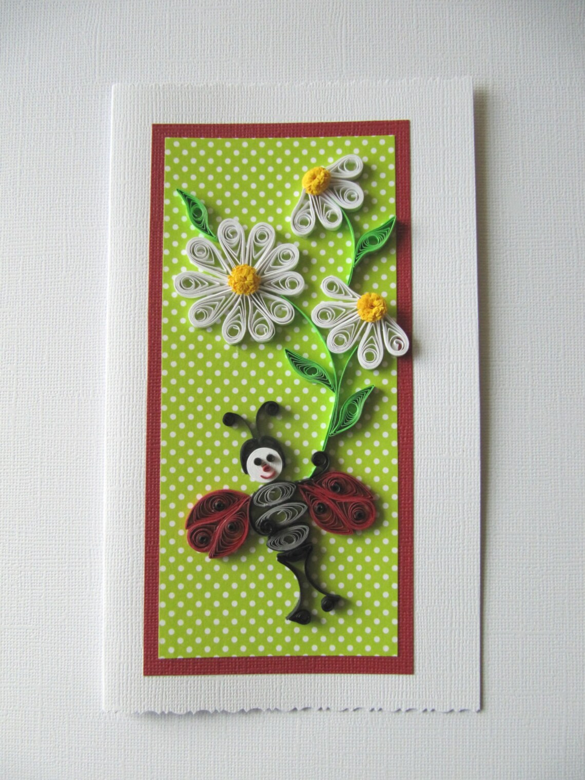 Pretty Ladybug Happy Birthday Greeting Card, Cute Children Birthday ...