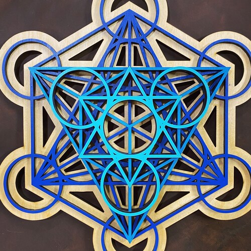 Sacred Geometry Laser Cut Stencil Wall Art Crystal Grid - Etsy