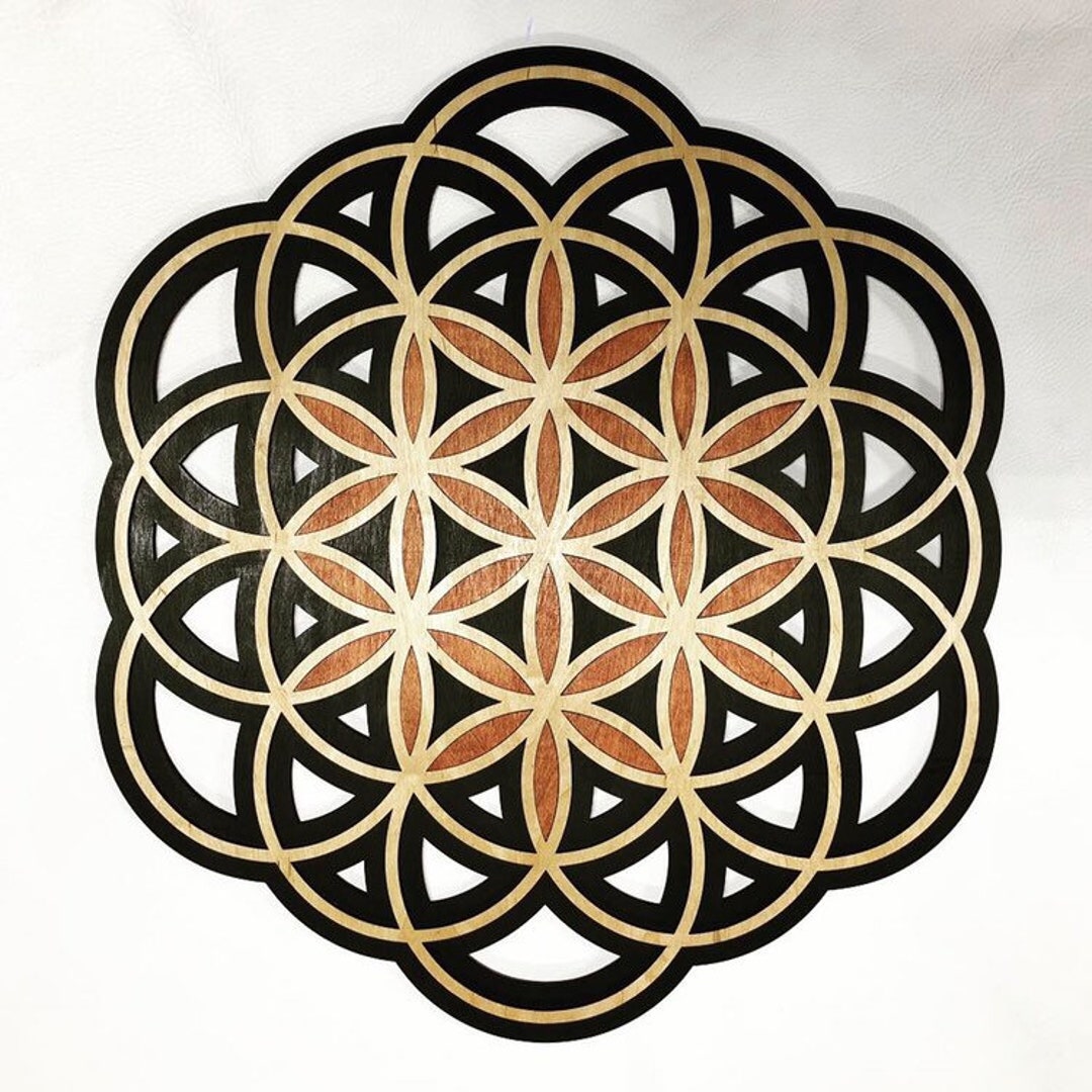 Flower of Life, Seed of Life, Wall Art, Laser Cut, Sacred Geometry - Etsy