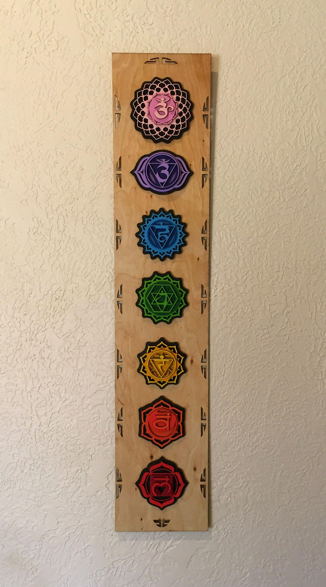 Buy Chakra Wall Art, Chakra Wooden Art, Chakra Wall Hanging, Chakra Art ...
