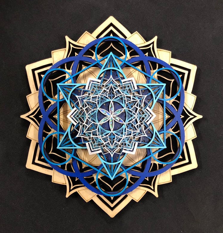 Merkaba Metatron's Cube Seed of Life Sacred Geometry Sacred Cube ...