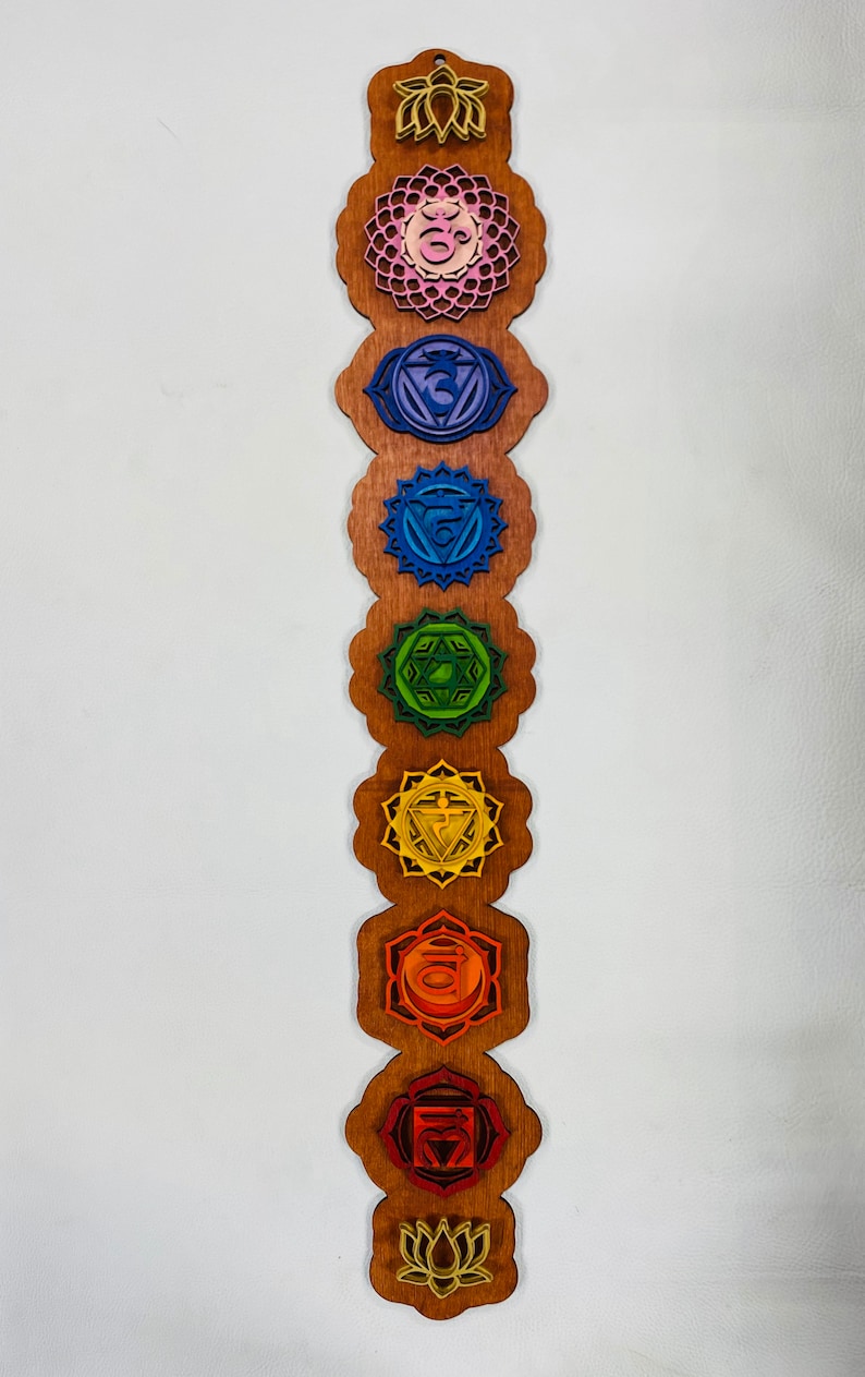 Chakra Wall Art Chakra Wooden Art Chakra Wall Hanging - Etsy