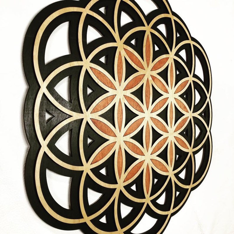 Flower of Life Seed of Life Wall Art Laser Cut Sacred - Etsy