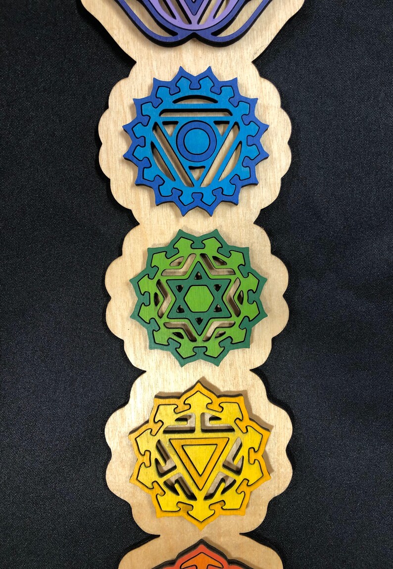 Chakra Wall Art Chakra Wooden Art Chakra Wall Hanging | Etsy