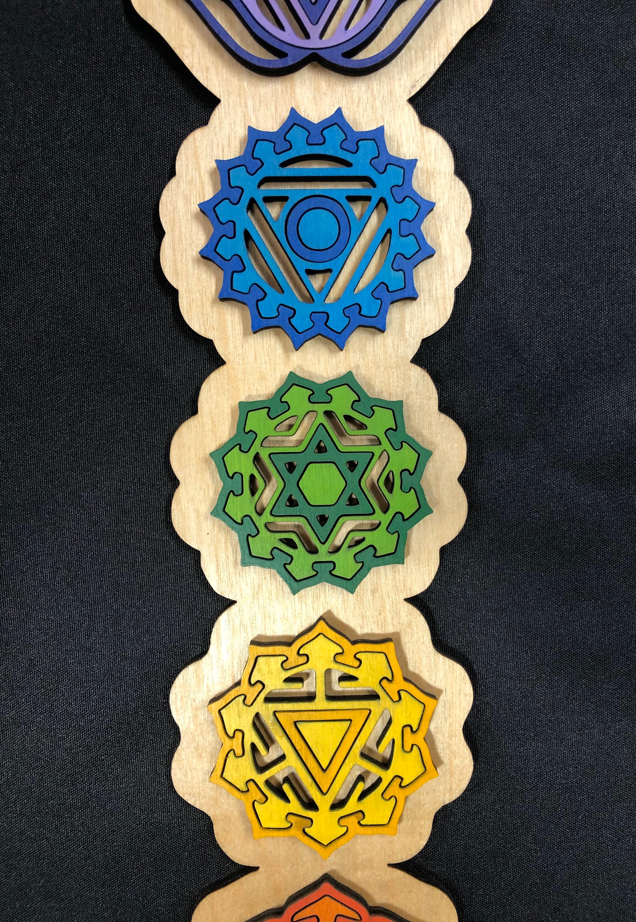 Chakra Wall Art Chakra Wooden Art Chakra Wall Hanging - Etsy