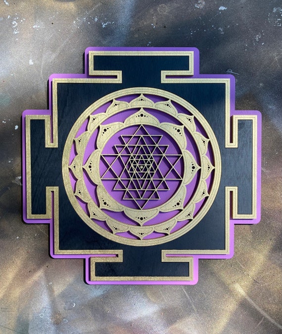 Sri Yantra Wall Art 11.11 Sri Chakra Shree Yantra - Etsy