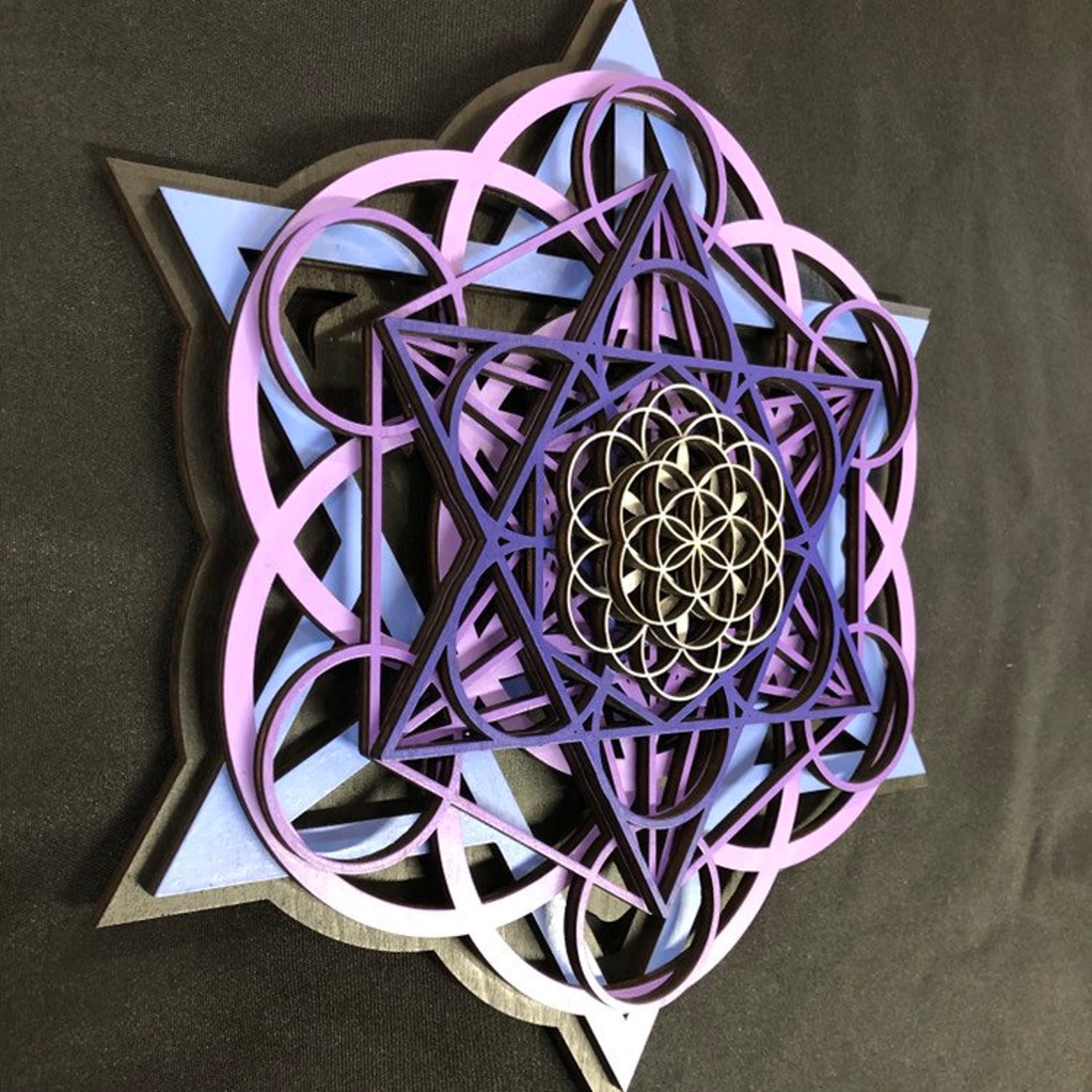Sacred Cube Mandala 22.22 Metatron's Cube Sacred | Etsy