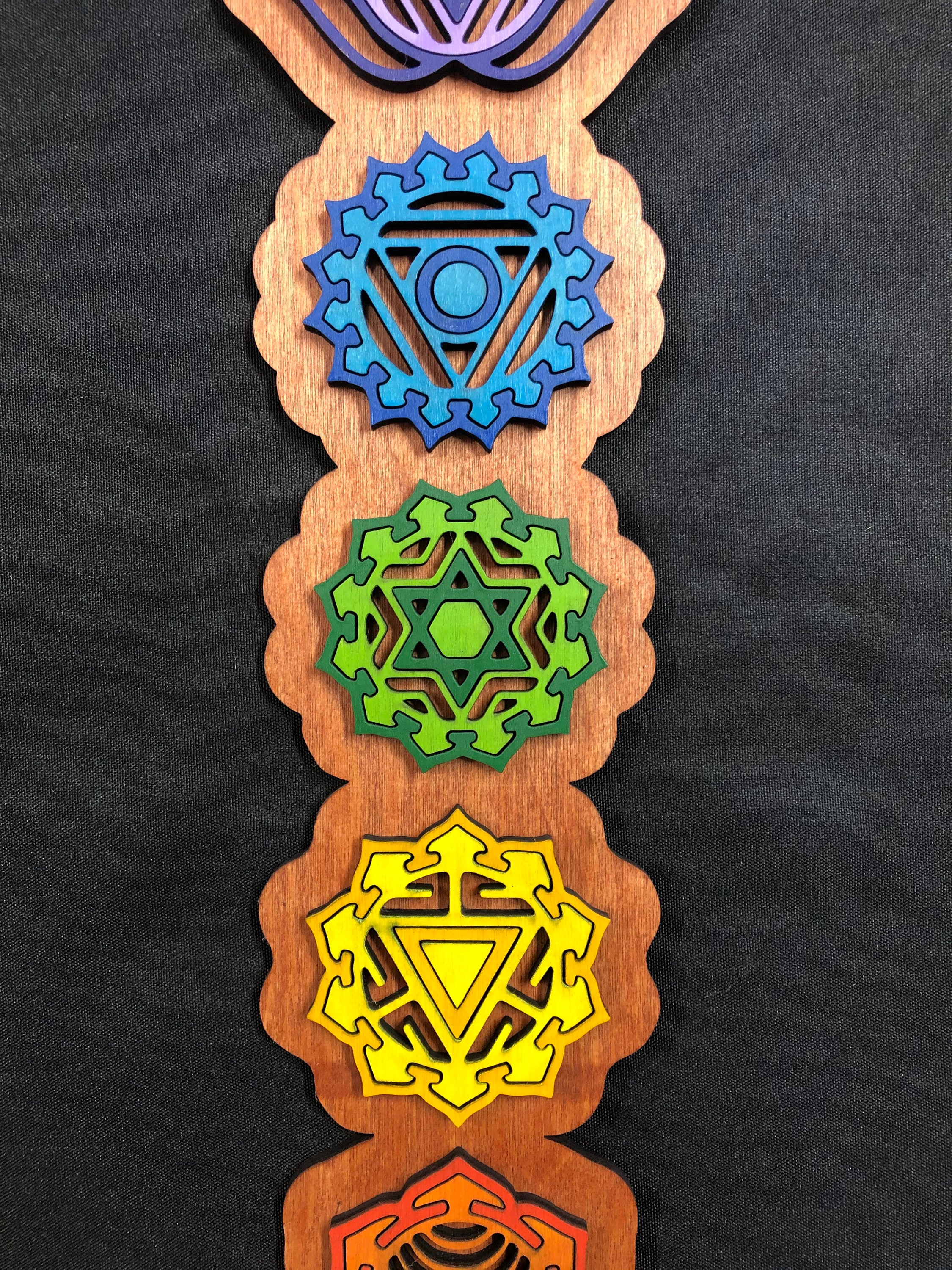 Chakra Wall Art Chakra Wooden Art Chakra Wall Hanging - Etsy