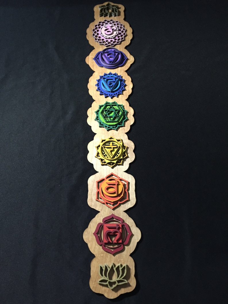 Chakra Wall Art Chakra Wooden Art Chakra Wall Hanging - Etsy