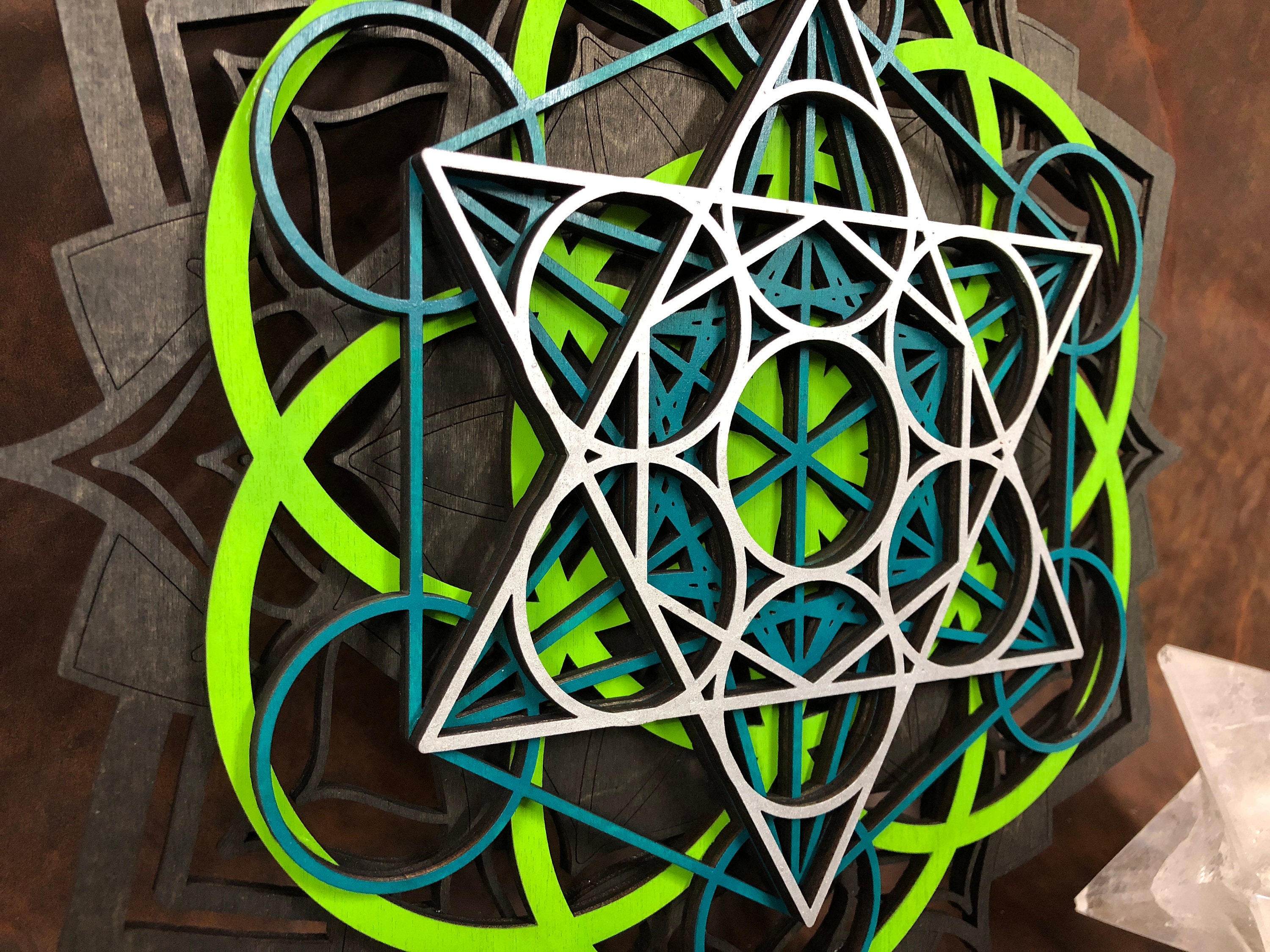 Lotus Mandala, Metatron’s Cube, Seed of Life, Wall Art, Laser Cut ...