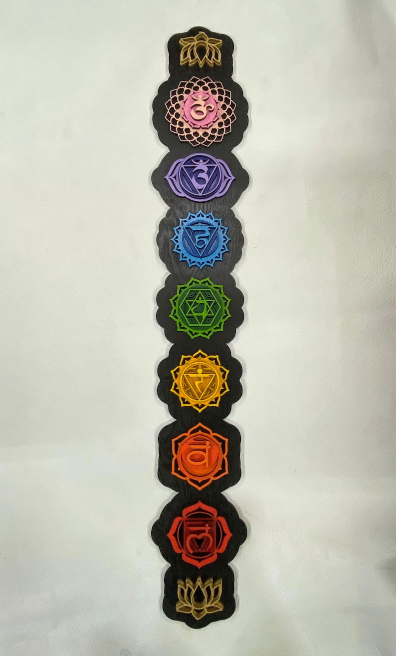 Chakra Wall Art Chakra Wooden Art Chakra Wall Hanging - Etsy