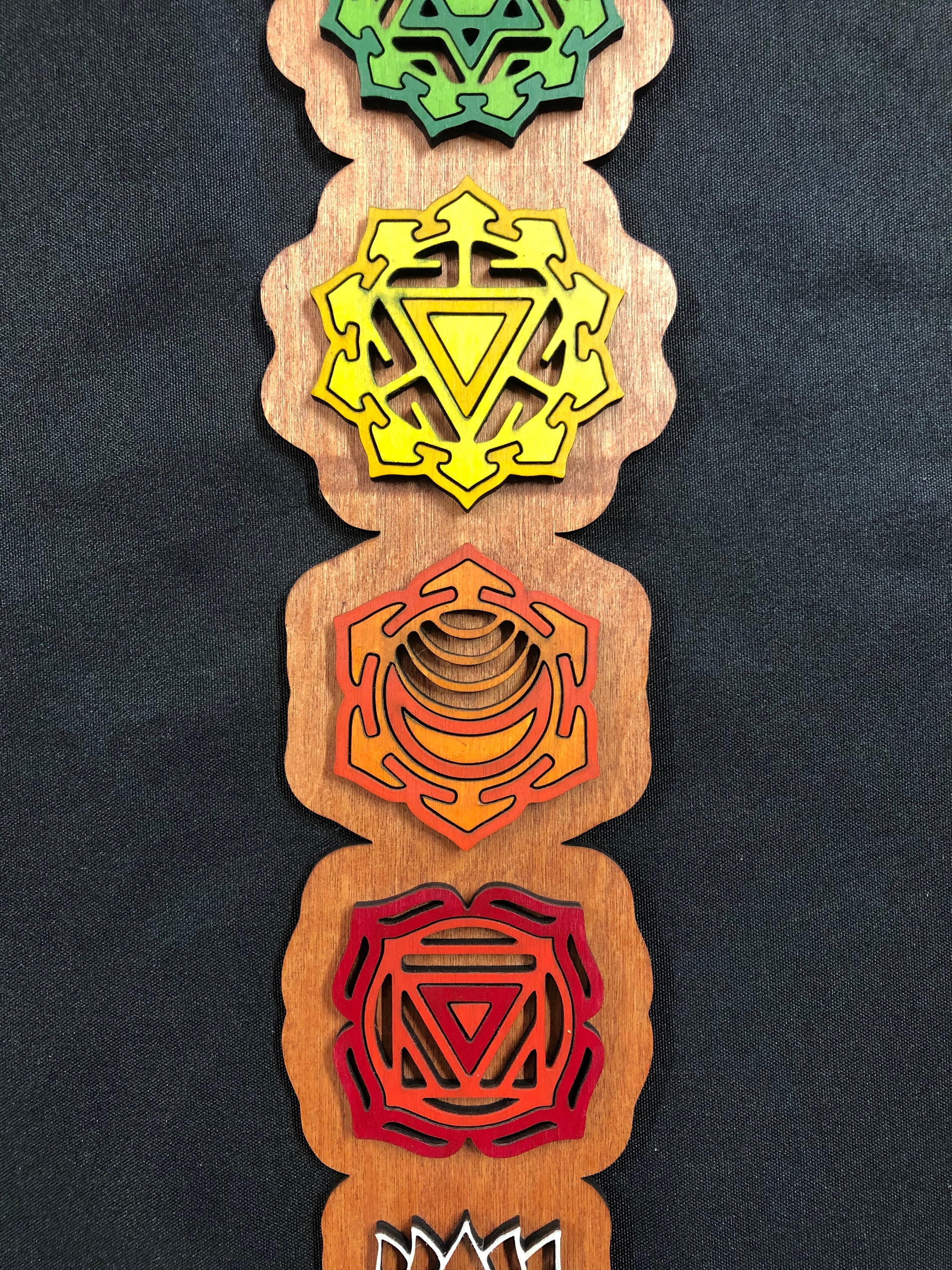 Chakra Wall Art Chakra Wooden Art Chakra Wall Hanging - Etsy