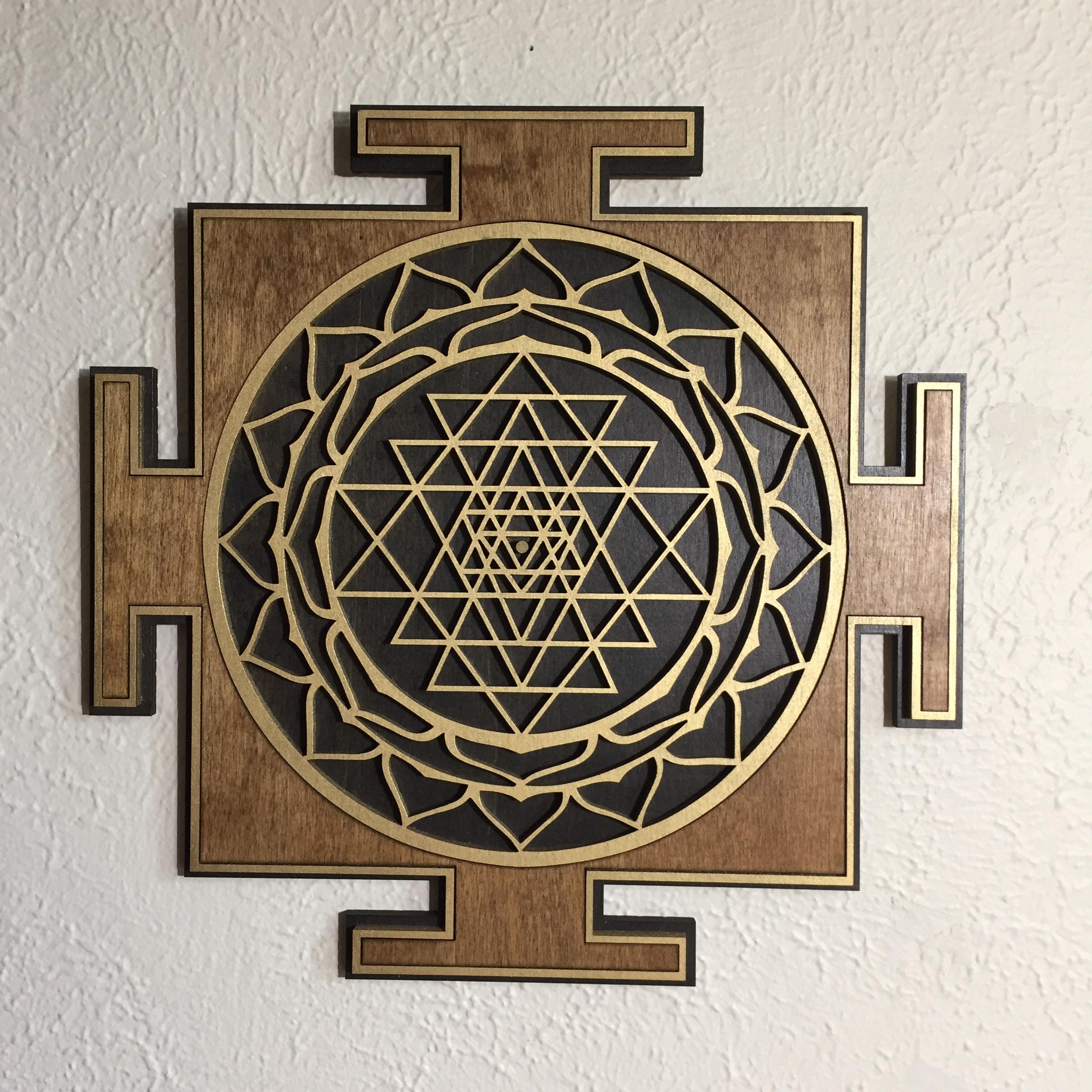 Sri Yantra Wall Art 11 11 Laser Cut Sacred Geometry Etsy Sri Yantra Wall Art 11 11 Laser Cut Sacred Geometry Etsy