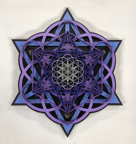 Sacred Cube Mandala 11.5 Metatron's Cube Sacred | Etsy
